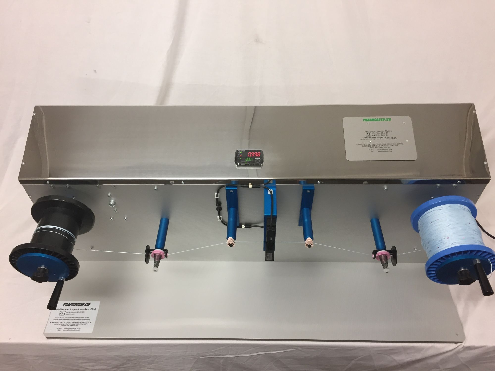 Reel to Reel diameter inspection machine - PharmSouth